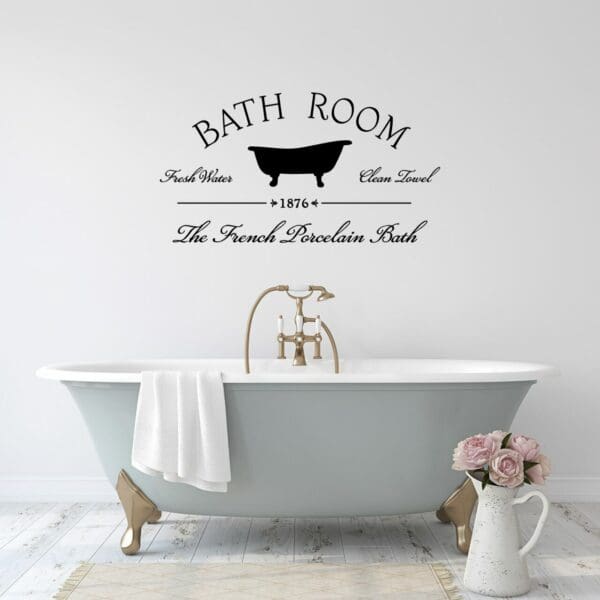 Vinyl Lettering for Bathroom | Words Anywhere