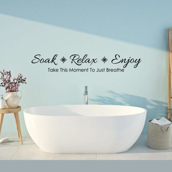 Vinyl Lettering for Bathroom | Words Anywhere
